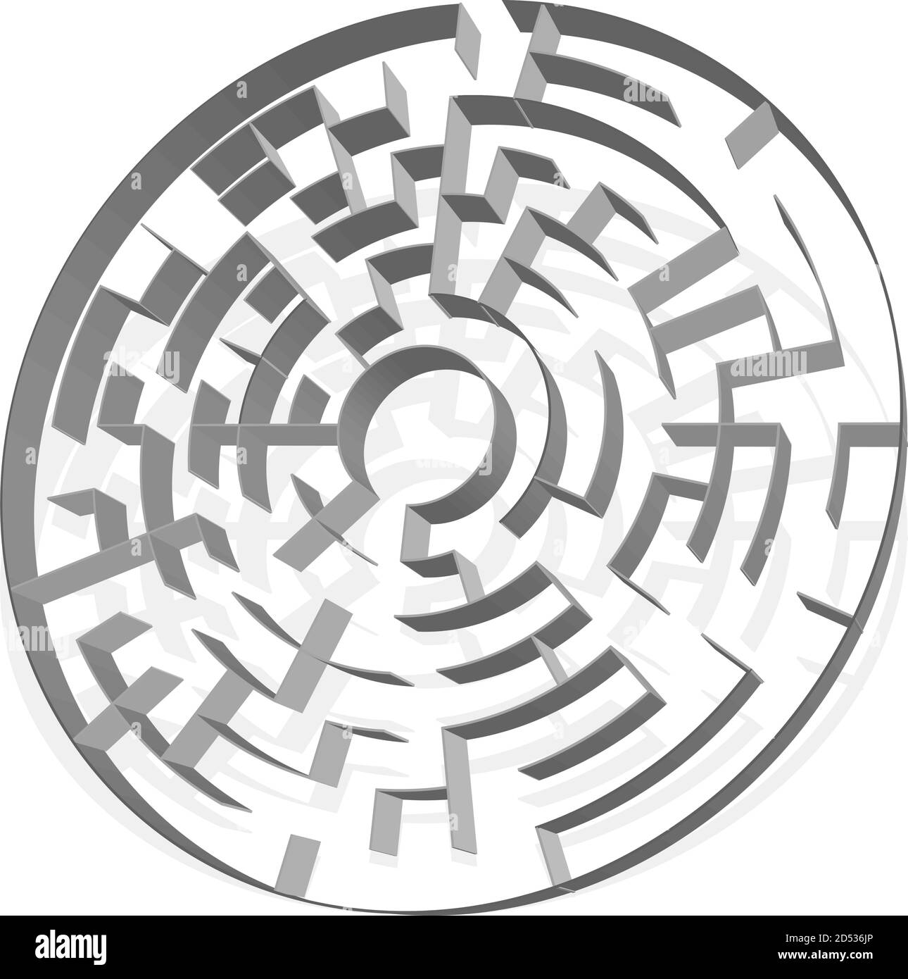 Solvable 3D Mazes, Labyrinths. Puzzle, brain teaser game Stock Vector ...