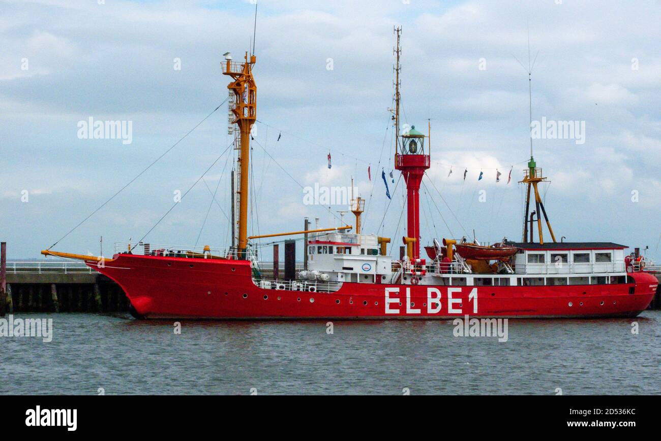 TallantImages Ship, Ships Historic Light Ship Elbe Stock Photo - Alamy