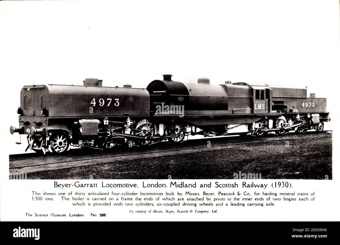Britische Eisenbahn, Beyer Garratt Locomotive, London, Midland and ...