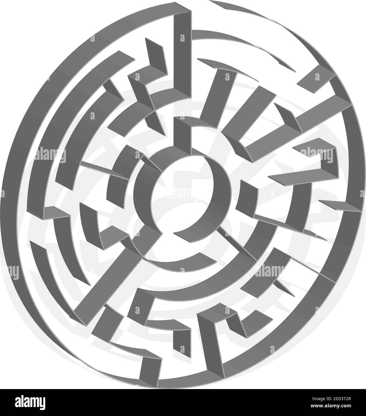 Solvable 3D Mazes, Labyrinths. Puzzle, brain teaser game Stock Vector ...