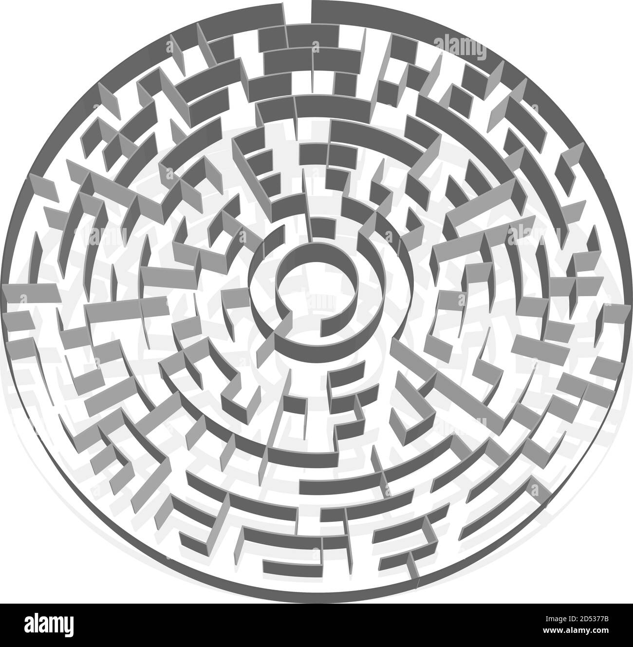 Solvable 3D Mazes, Labyrinths. Puzzle, brain teaser game Stock Vector ...