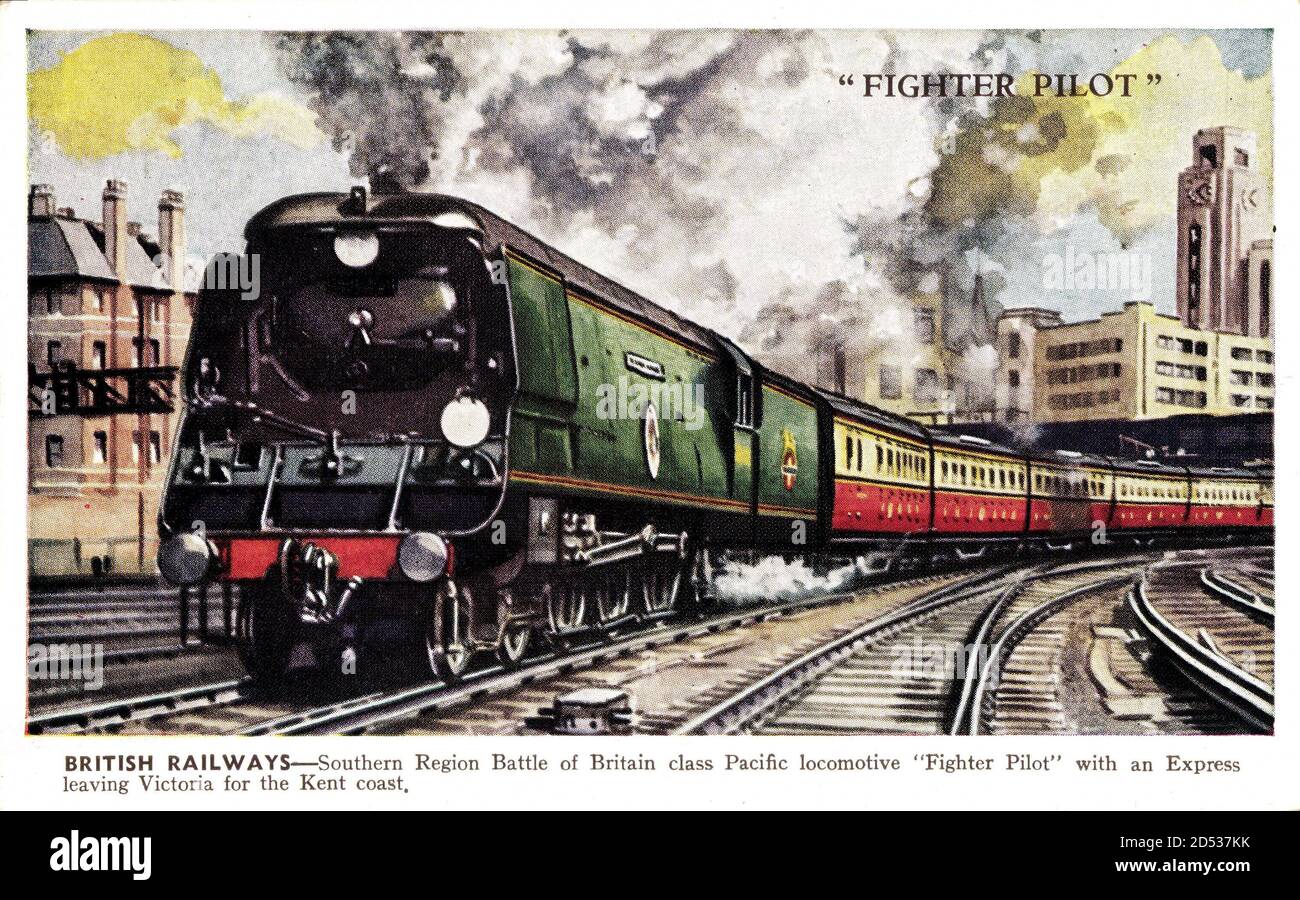 Britische Eisenbahn, Locomotive, Fighter Pilot, British Railways ...