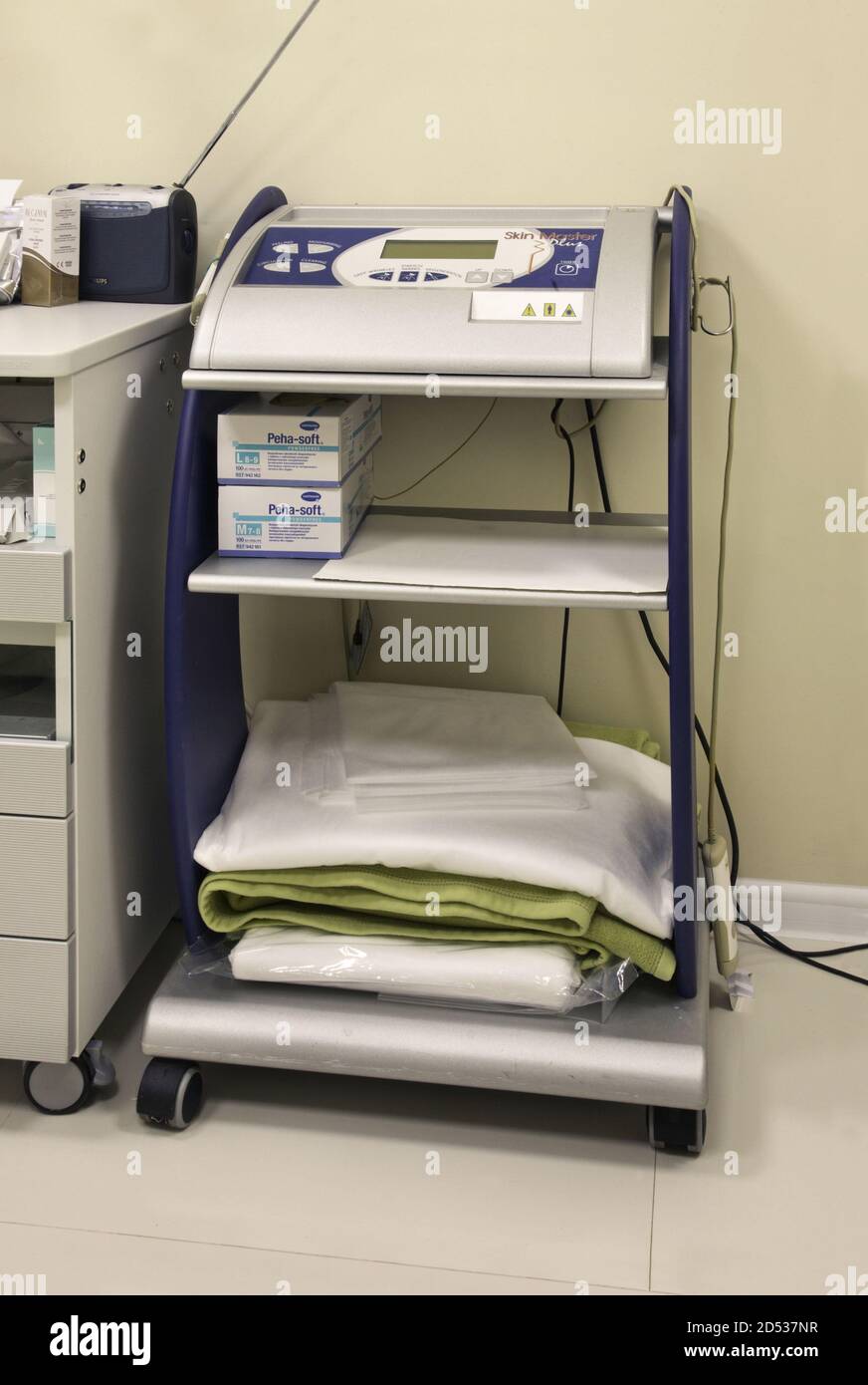 Equipment of operating room at hospital in Moscow. Russian federation ...
