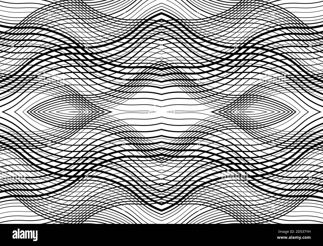 Squiggly lines abstract monochrome pattern Cut Out Stock Images ...