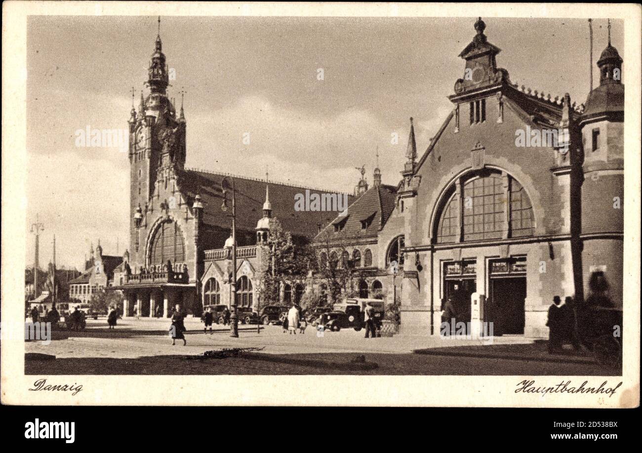 der Hauptbahnhof in Danzig | usage worldwide Stock Photo - Alamy
