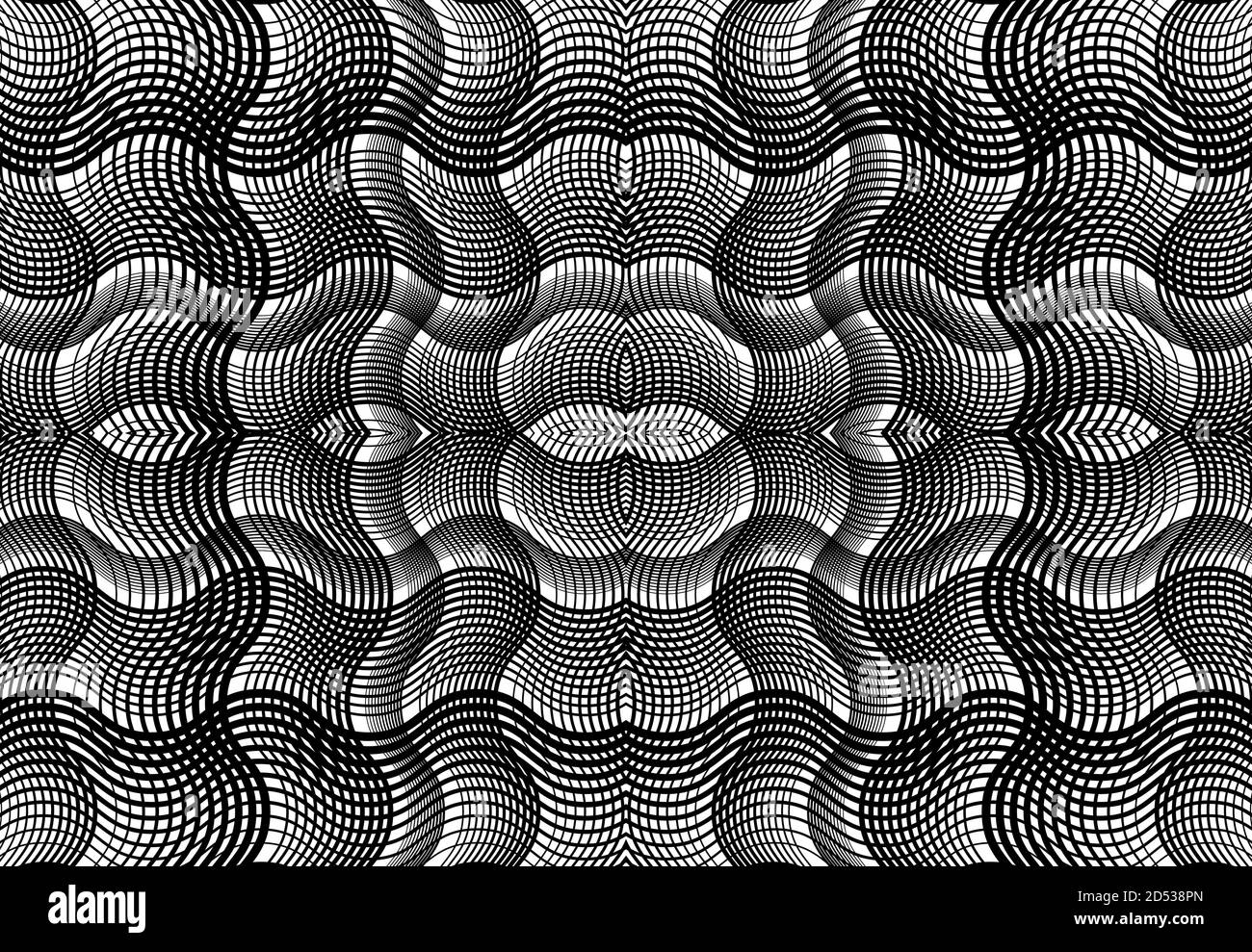 repeatable and tileable grid, mesh of zig-zag, criss-cross and wavy ...