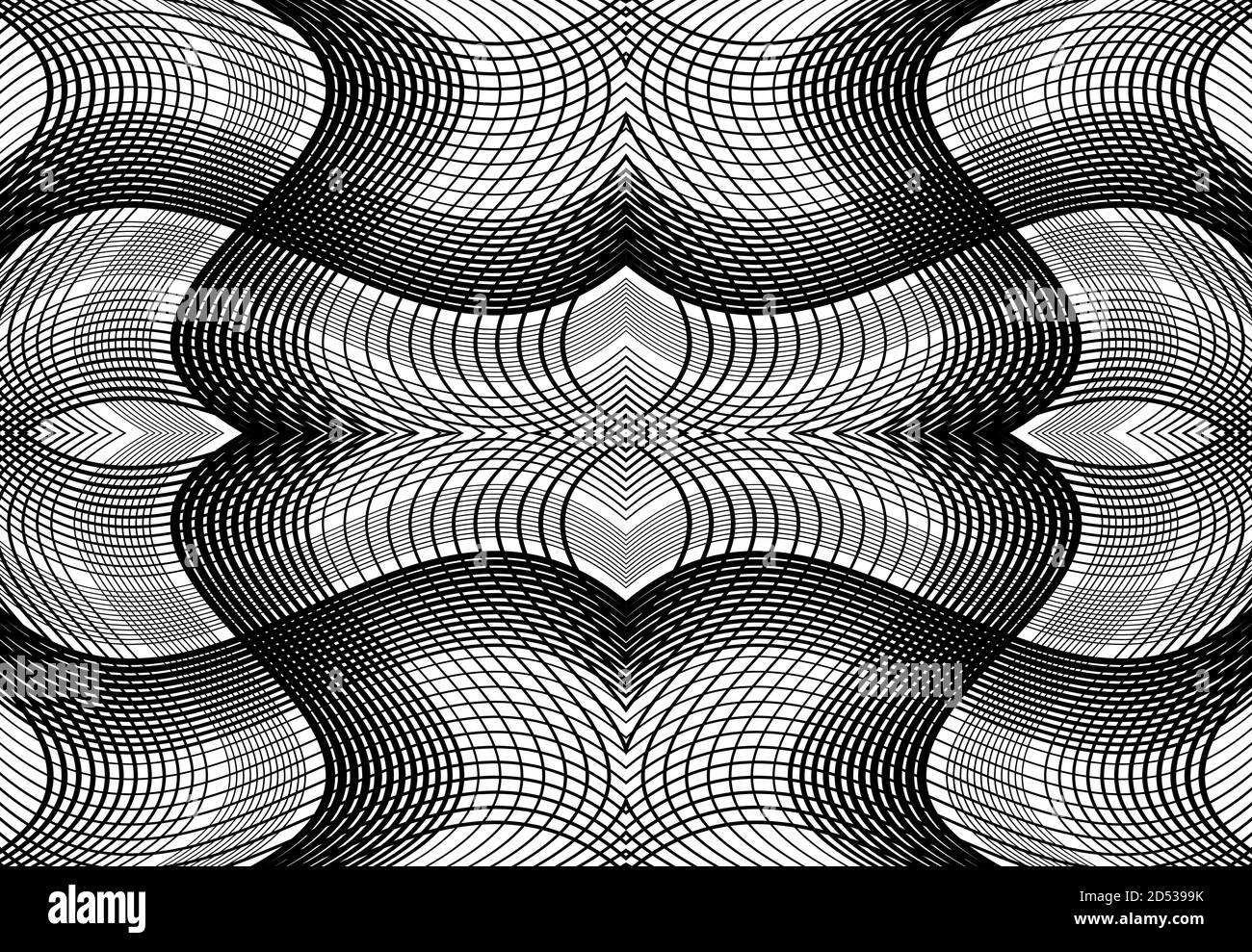 repeatable and tileable grid, mesh of zig-zag, criss-cross and wavy ...