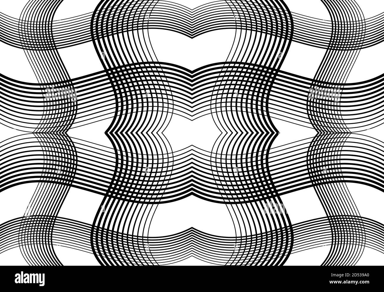 repeatable and tileable grid, mesh of zig-zag, criss-cross and wavy ...