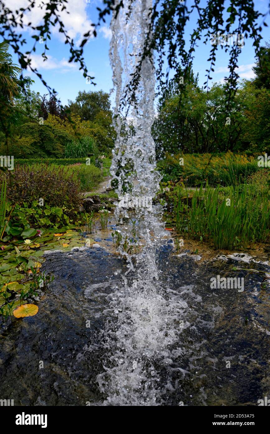 Gash gardens,waterfall,pond,gazebo,perennial planting scheme,tourist ...