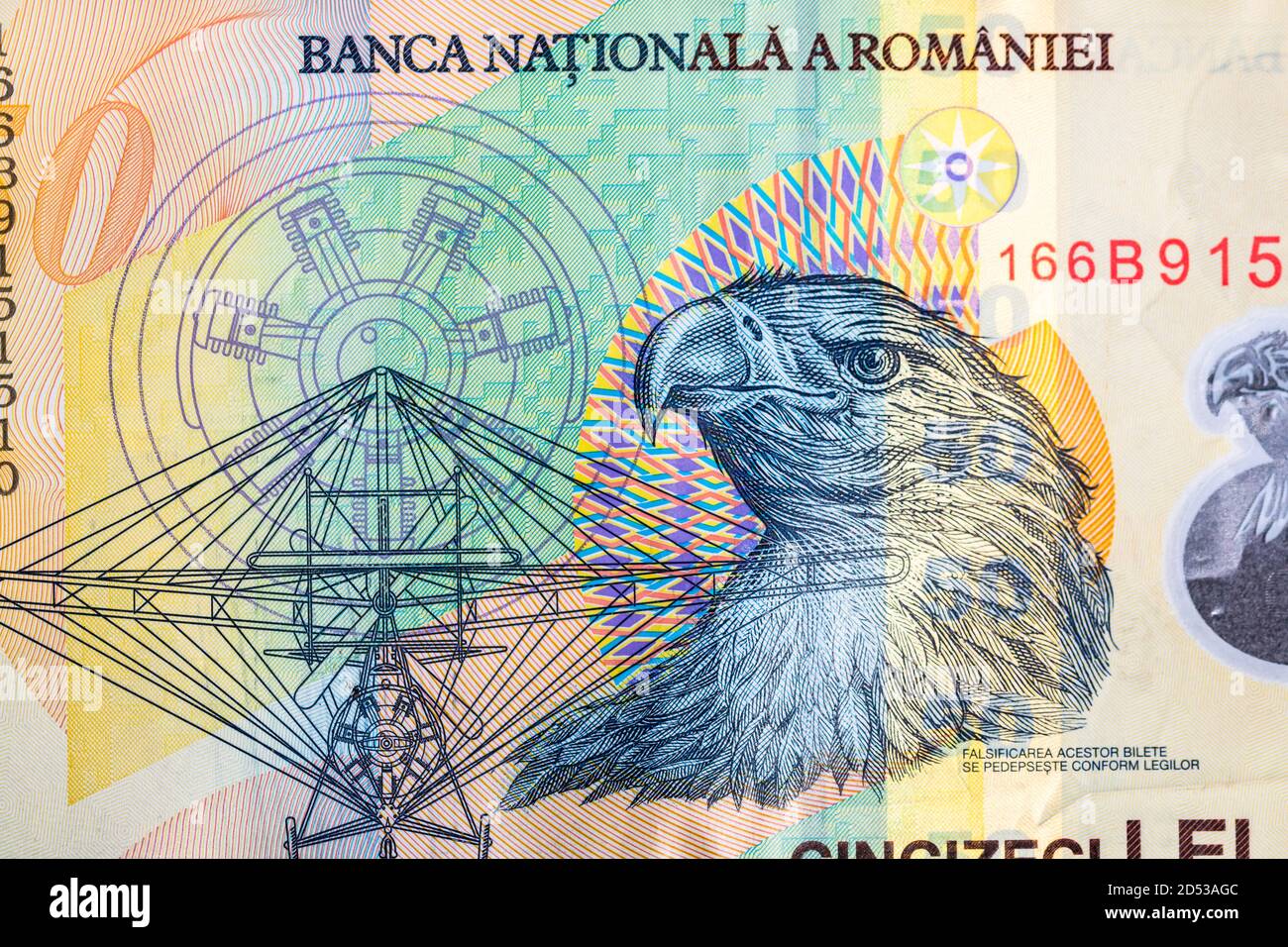 Selective focus on detail of lei banknotes. Close up macro detail of ...