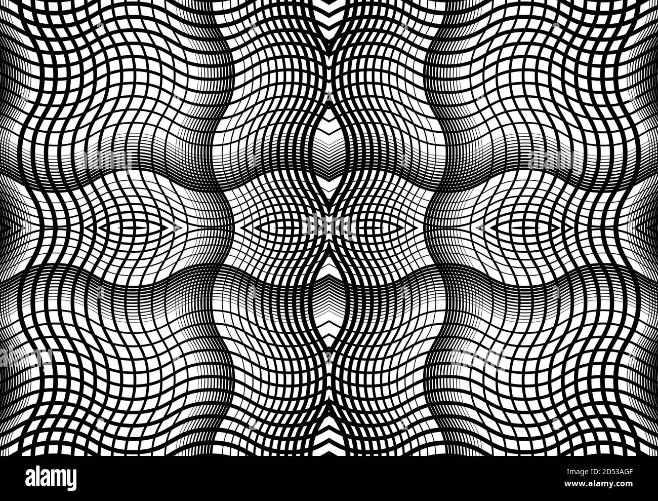 repeatable and tileable grid, mesh of zig-zag, criss-cross and wavy ...