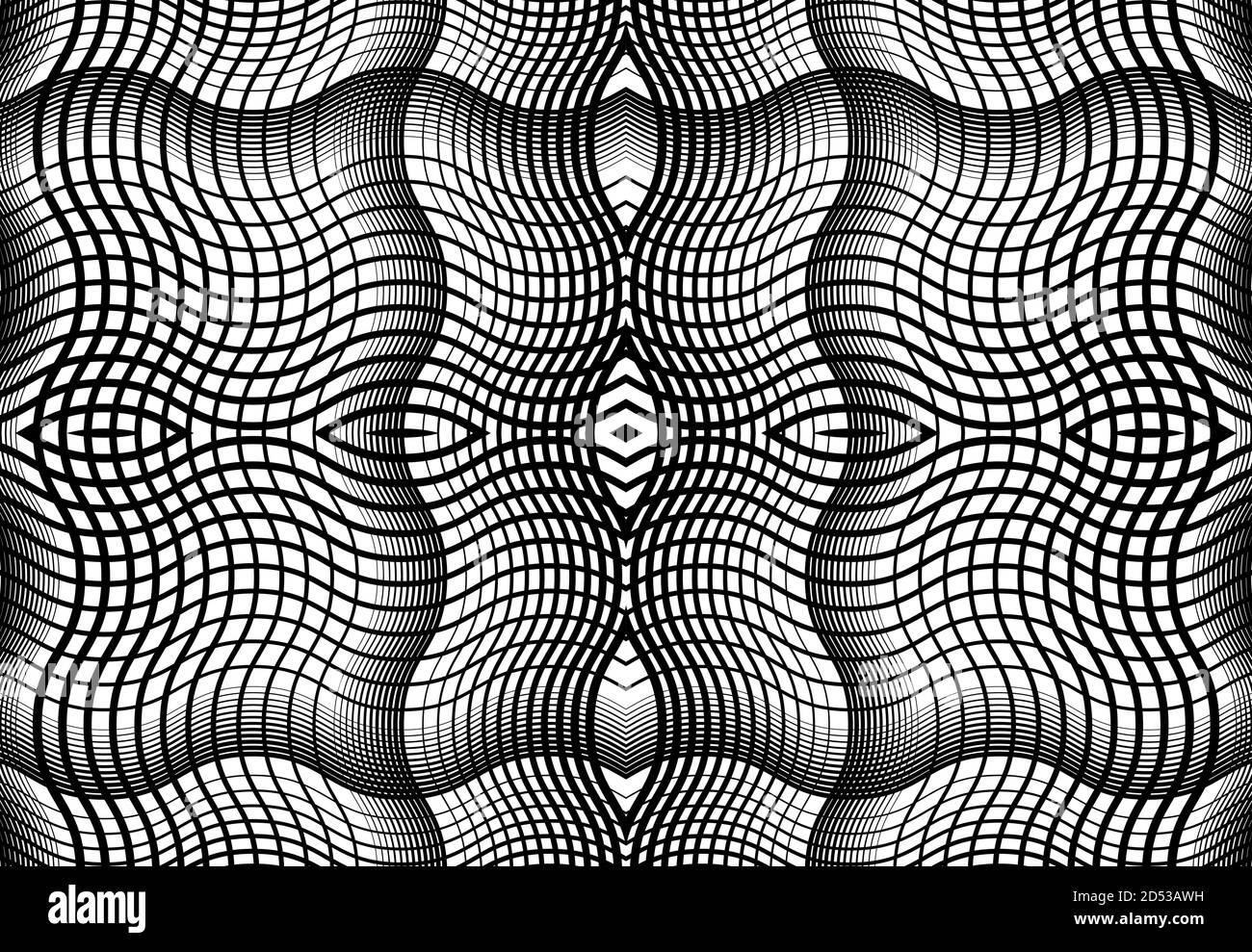 repeatable and tileable grid, mesh of zig-zag, criss-cross and wavy ...