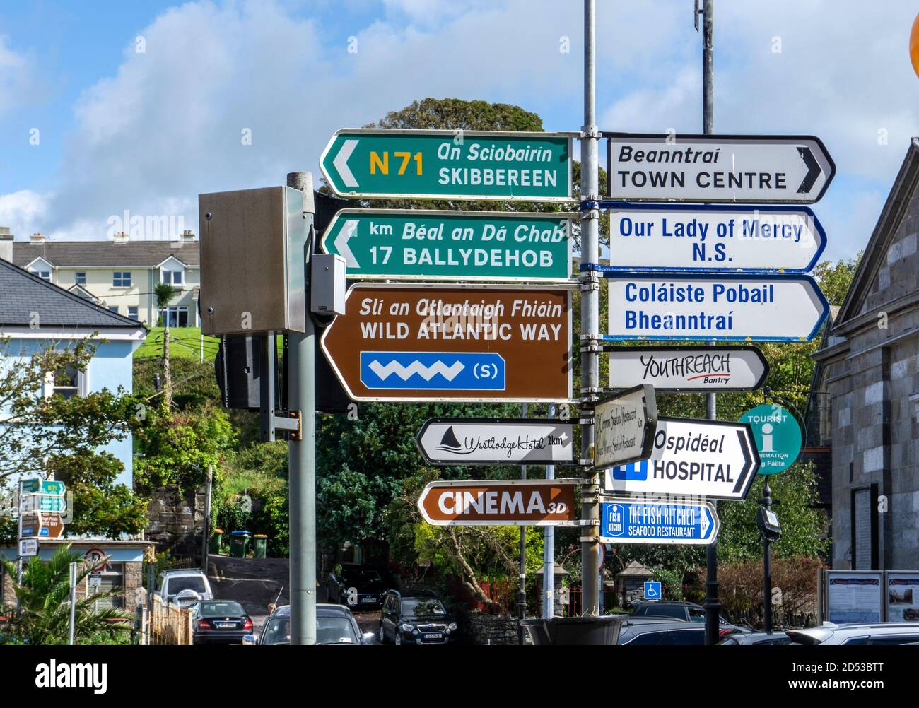 Signpost for wild atlantic way hi-res stock photography and images - Alamy