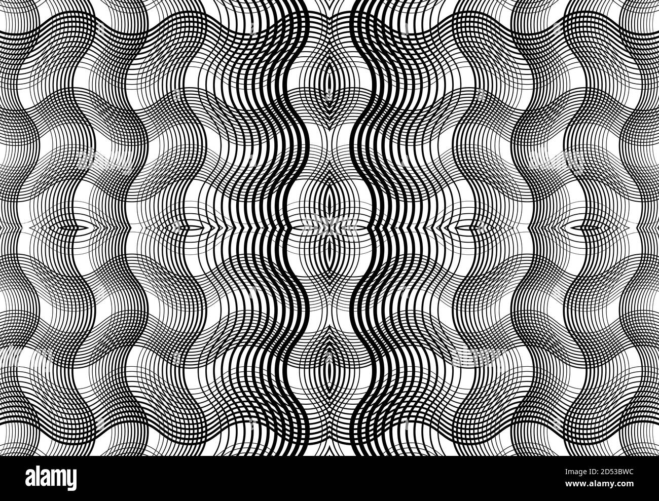 repeatable and tileable grid, mesh of zig-zag, criss-cross and wavy ...