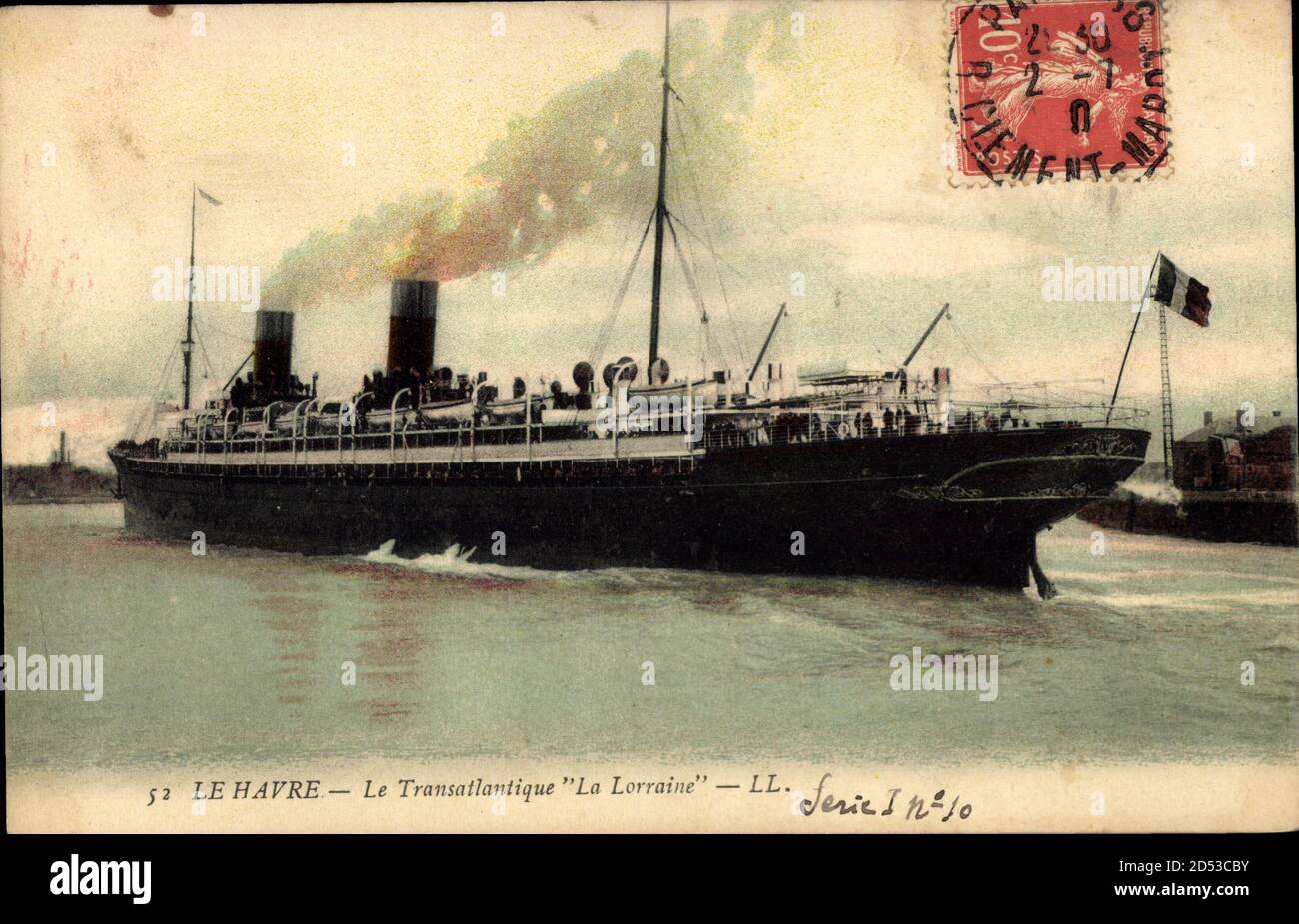 Le Havre, Paquebot La Lorraine, Dampfer, CGT, French Line | usage ...