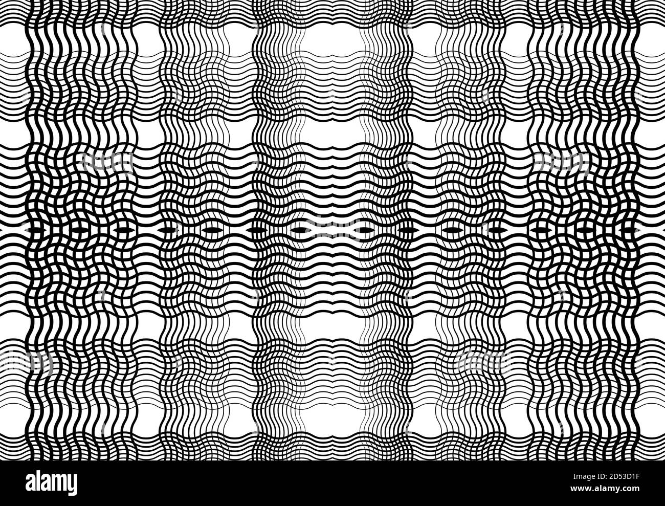 repeatable and tileable grid, mesh of zig-zag, criss-cross and wavy ...