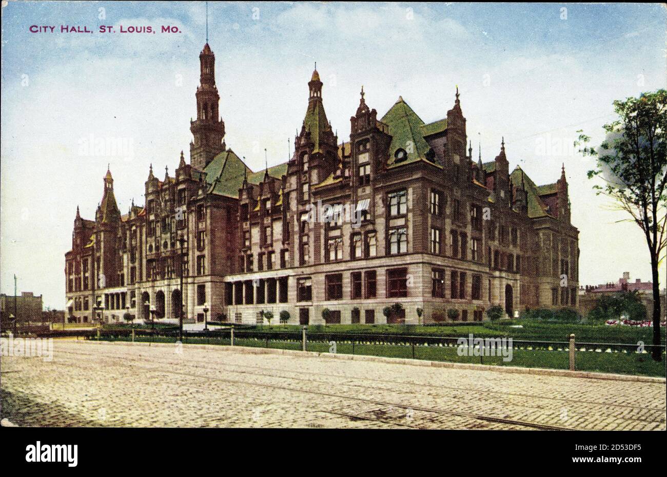 St Louis Missouri USA, View of the City Hall, street, facade | usage ...