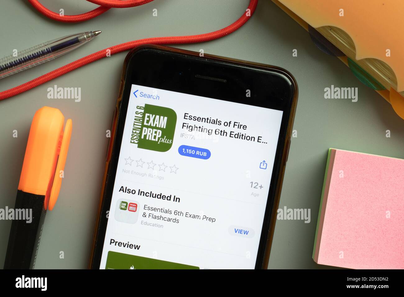 New York, USA - 29 September 2020: Essentials of Fire Fighting mobile ...