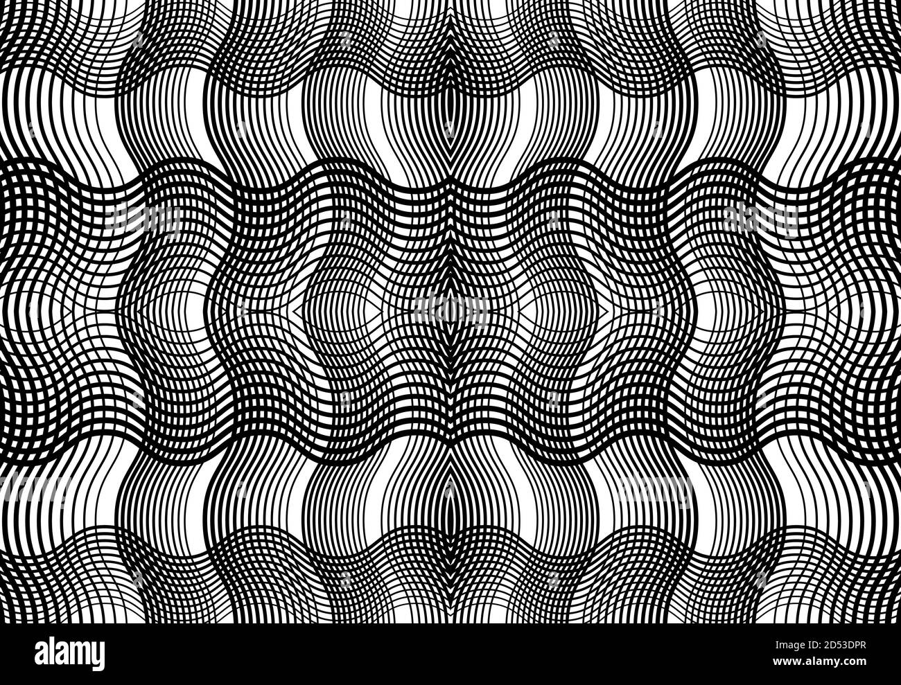 repeatable and tileable grid, mesh of zig-zag, criss-cross and wavy ...