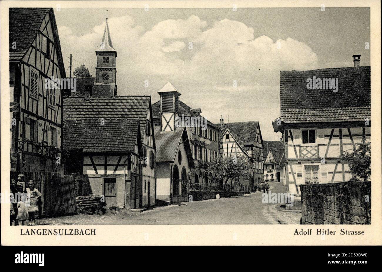 Langensoultzbach Langensulzbach Bas Rhin, Adolf Hitler Straße ...