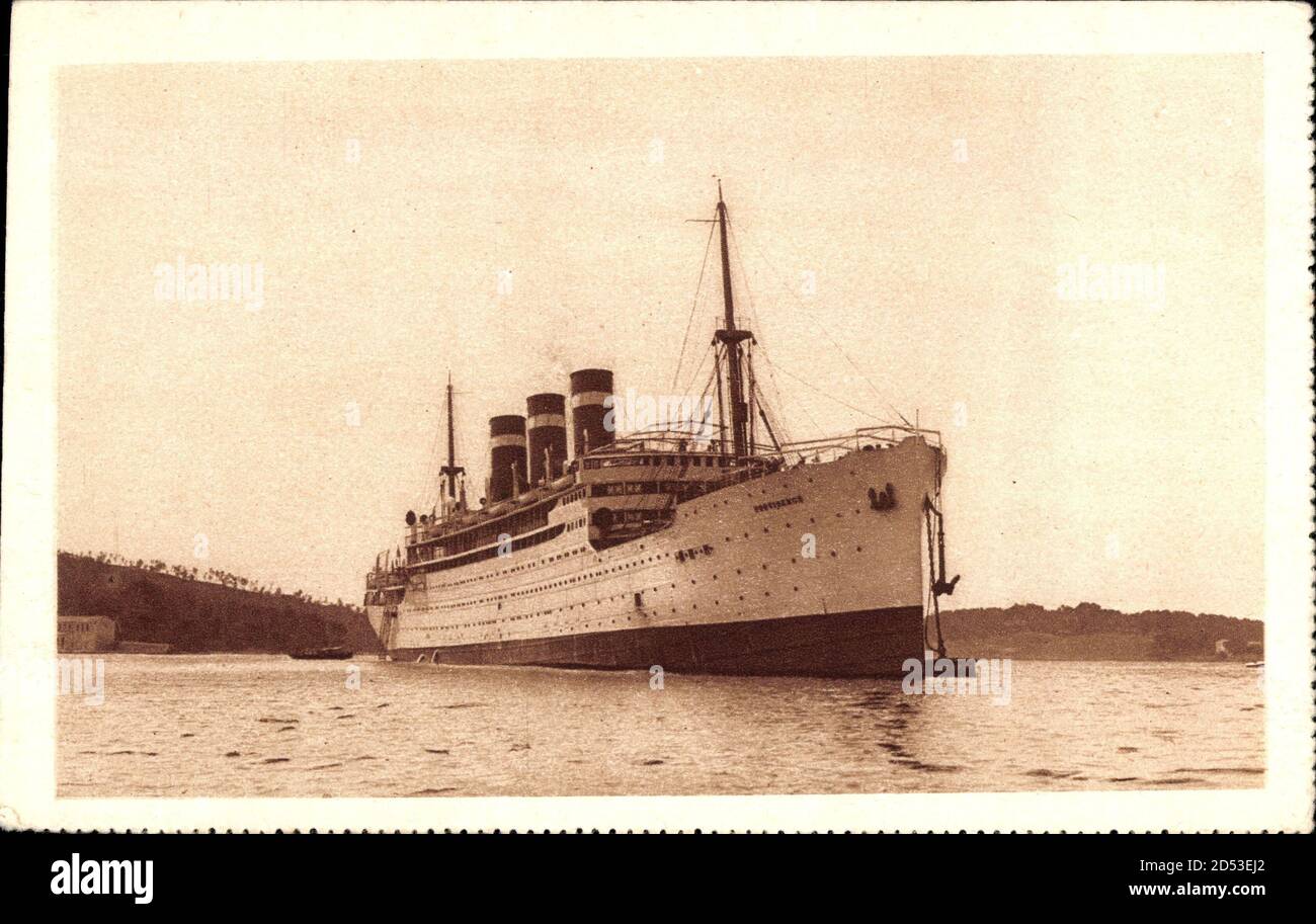 Paquebot SS Providence, Dampfschiff, Compagnie Fabre | usage worldwide ...