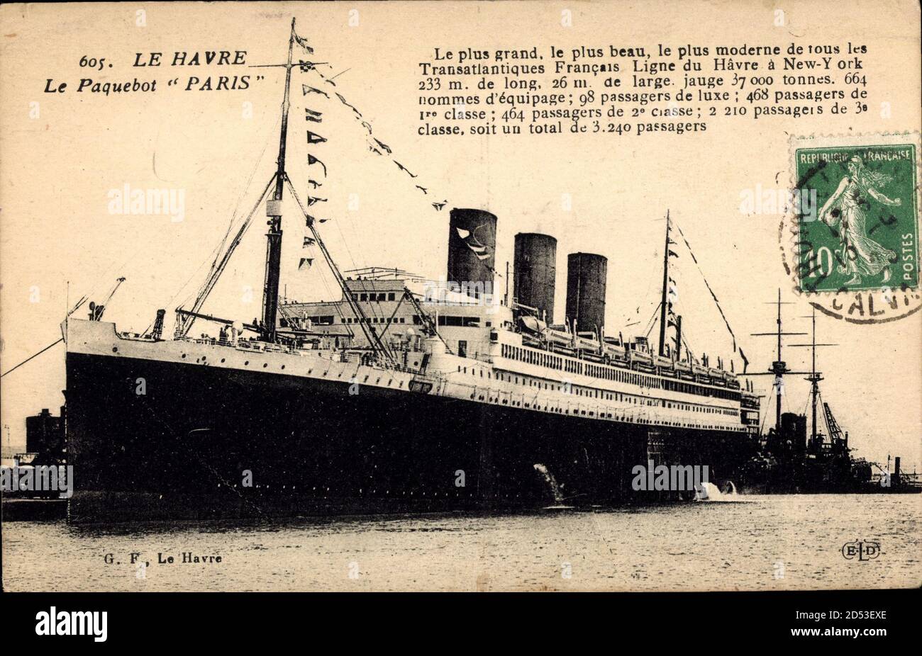 Le havre le paquebot paris hi-res stock photography and images - Alamy