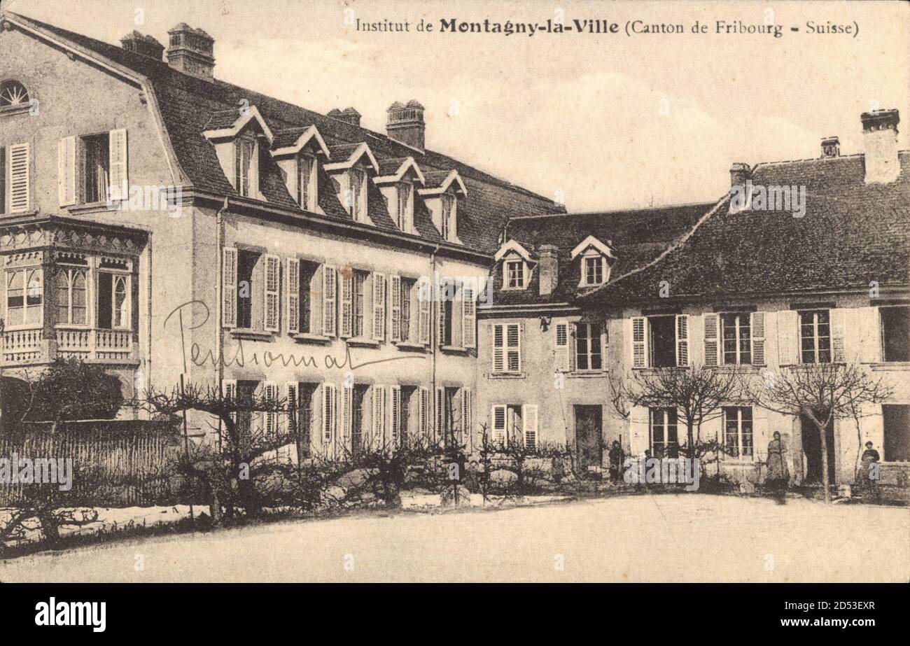 Montagny la Ville Kanton Freiburg, Institut, Teilansicht | usage ...