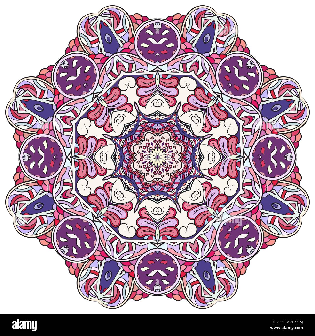 Mandala, tracery wheel mehndi design Stock Vector Image & Art - Alamy