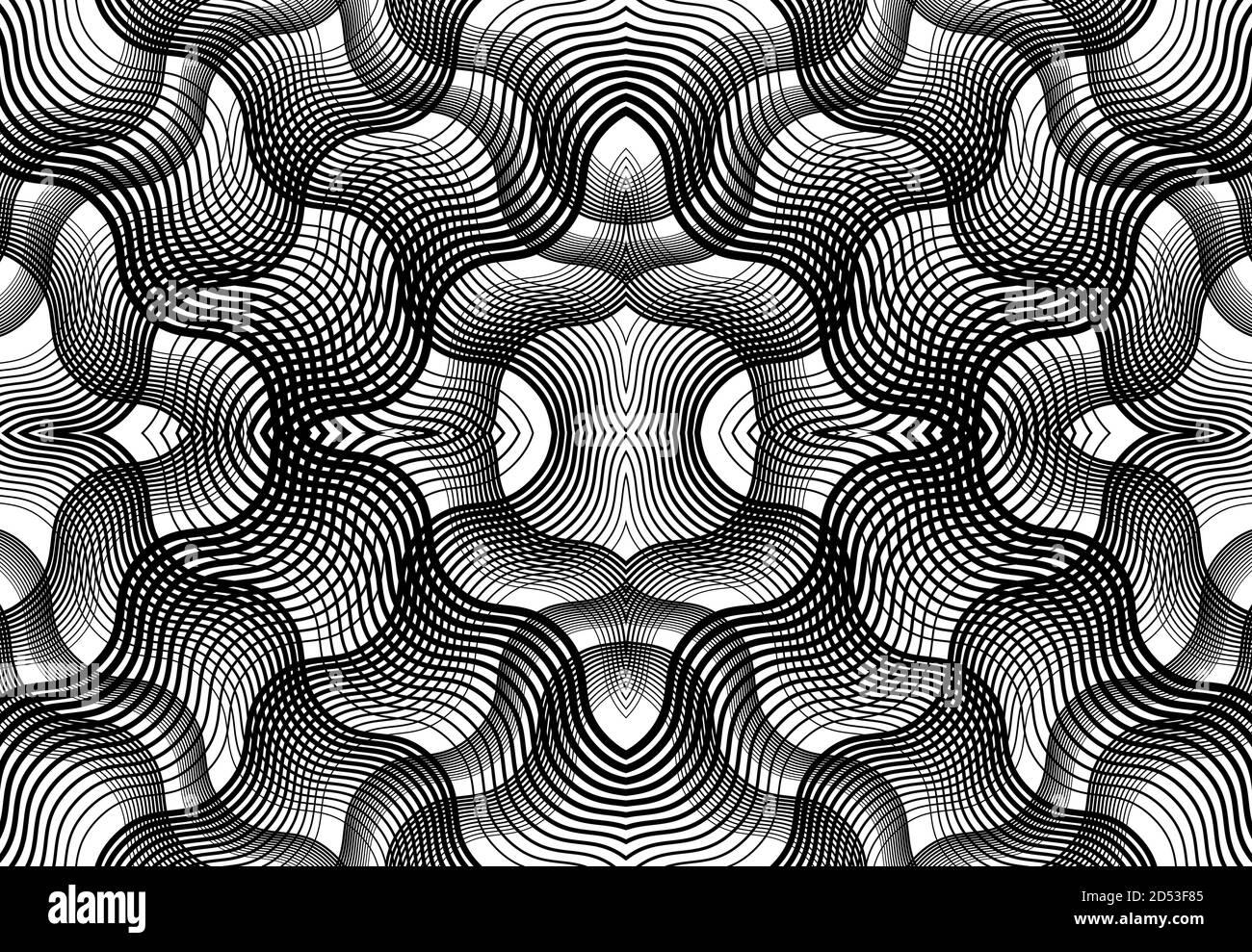 repeatable and tileable grid, mesh of zig-zag, criss-cross and wavy ...