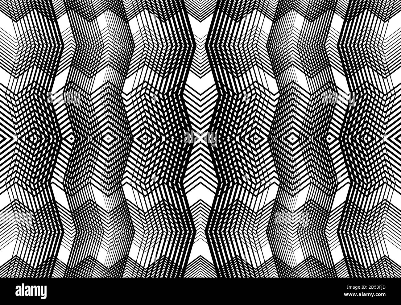 repeatable and tileable grid, mesh of zig-zag, criss-cross and wavy ...