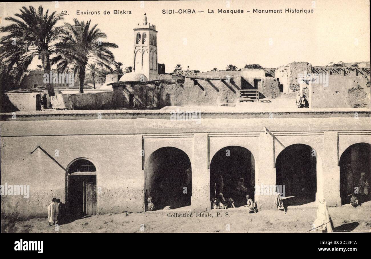 Sidi Okba Algerien, La Mosquee, Monument Historique, Fassade, Eingang ...