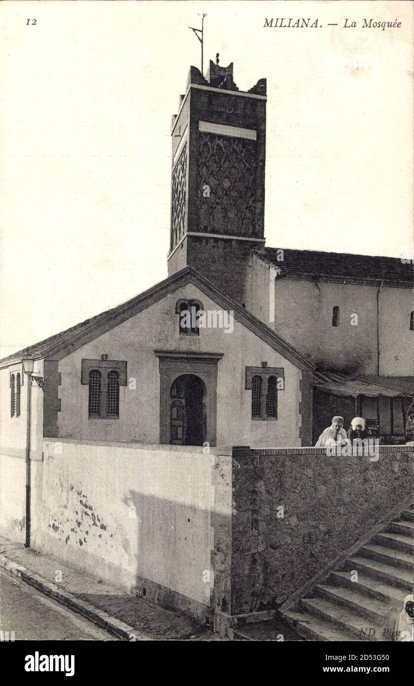 Miliana Algerien, La Mosquée, Teilansicht der Moschee | usage worldwide ...