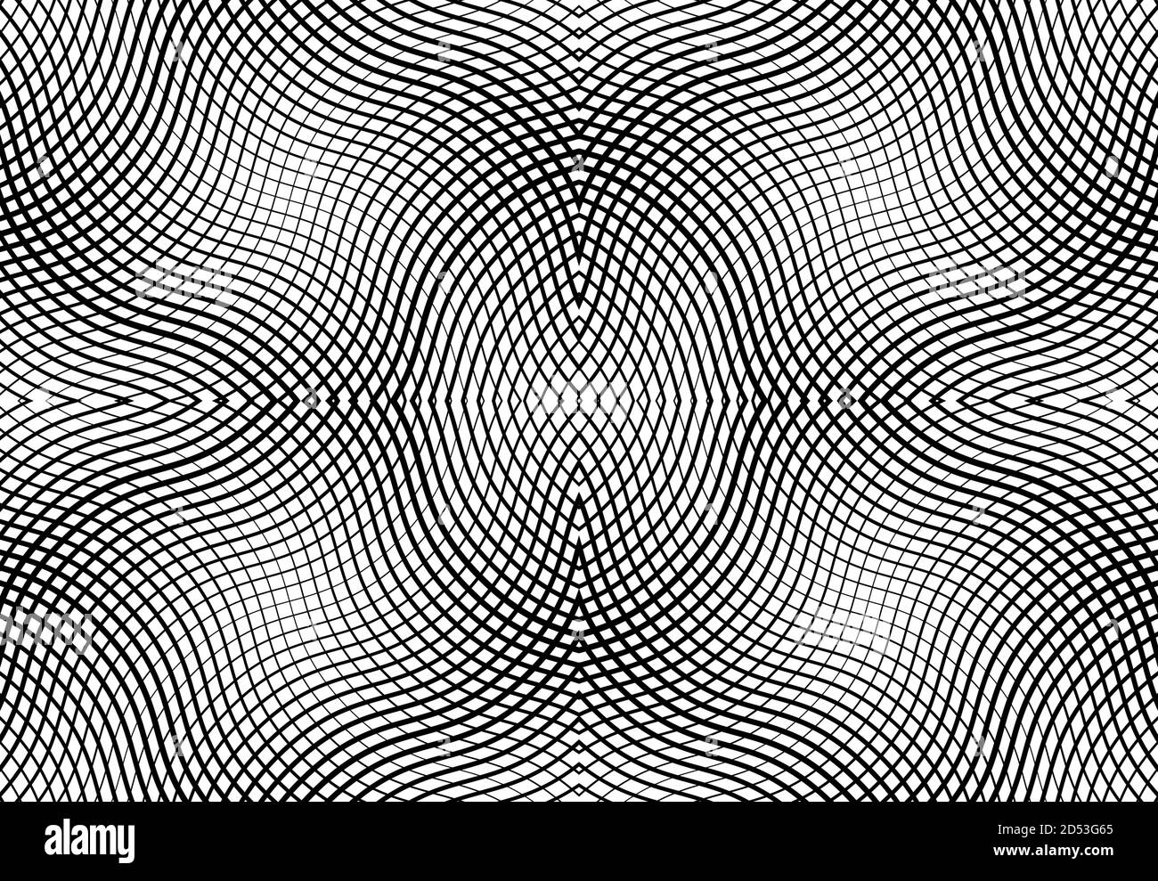 repeatable and tileable grid, mesh of zig-zag, criss-cross and wavy ...