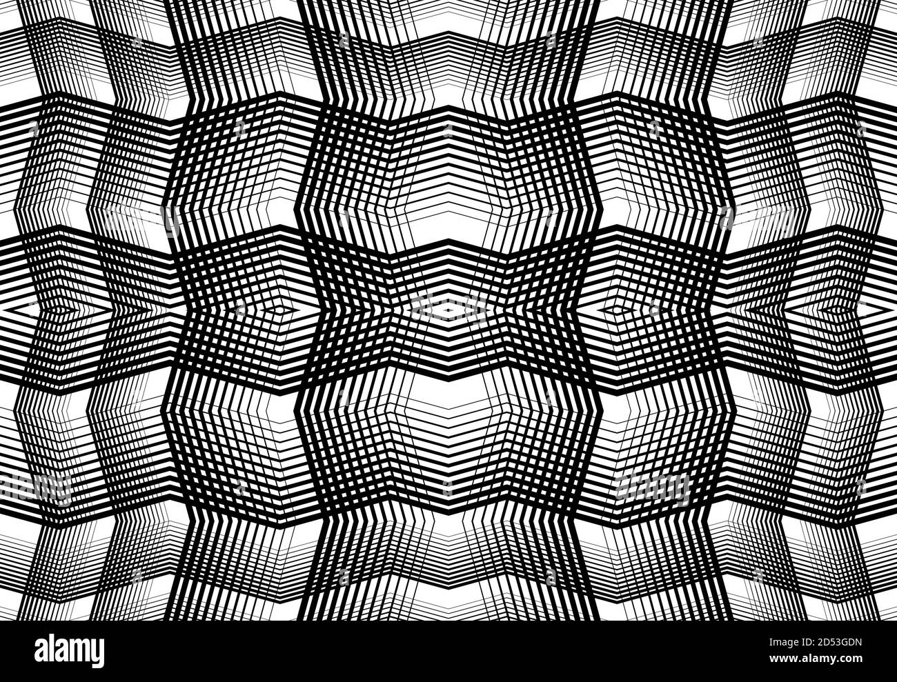 repeatable and tileable grid, mesh of zig-zag, criss-cross and wavy ...