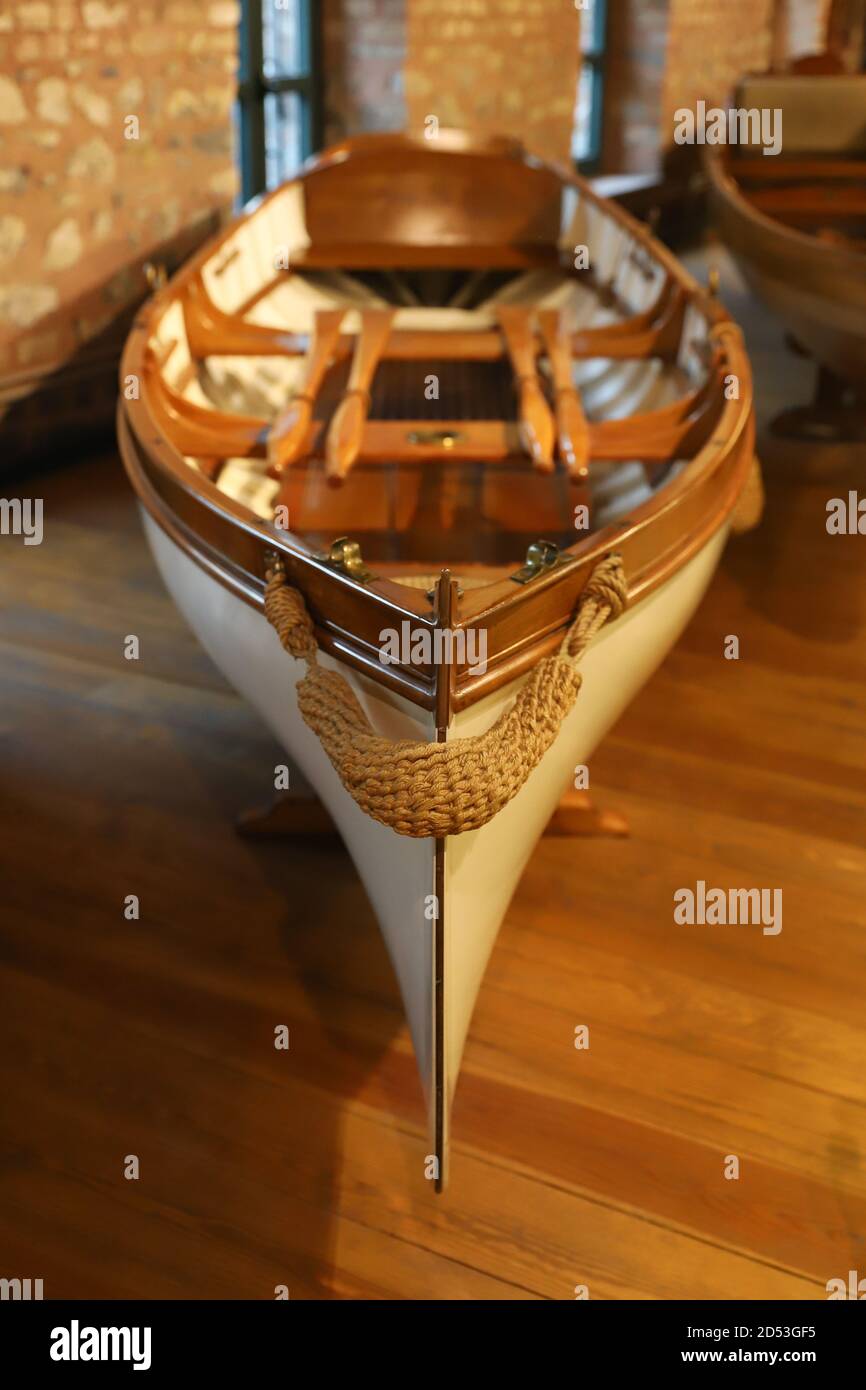 ISTANBUL, TURKEY - SEPTEMBER 20, 2020: Classic boat in Rahmi M. Koc ...