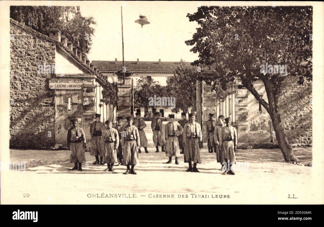 Ech Cheliff Orléansville Algerien, Caserne des Tirailleurs ...