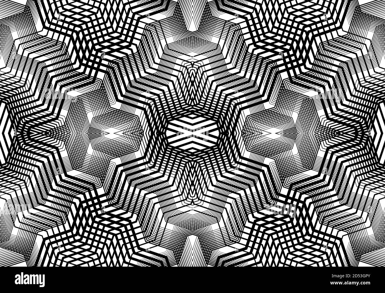 repeatable and tileable grid, mesh of zig-zag, criss-cross and wavy ...