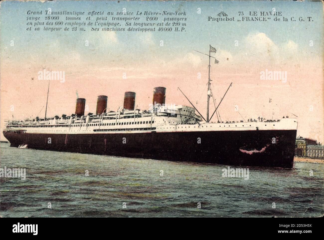 Paquebot transatlantique france hi-res stock photography and images - Alamy