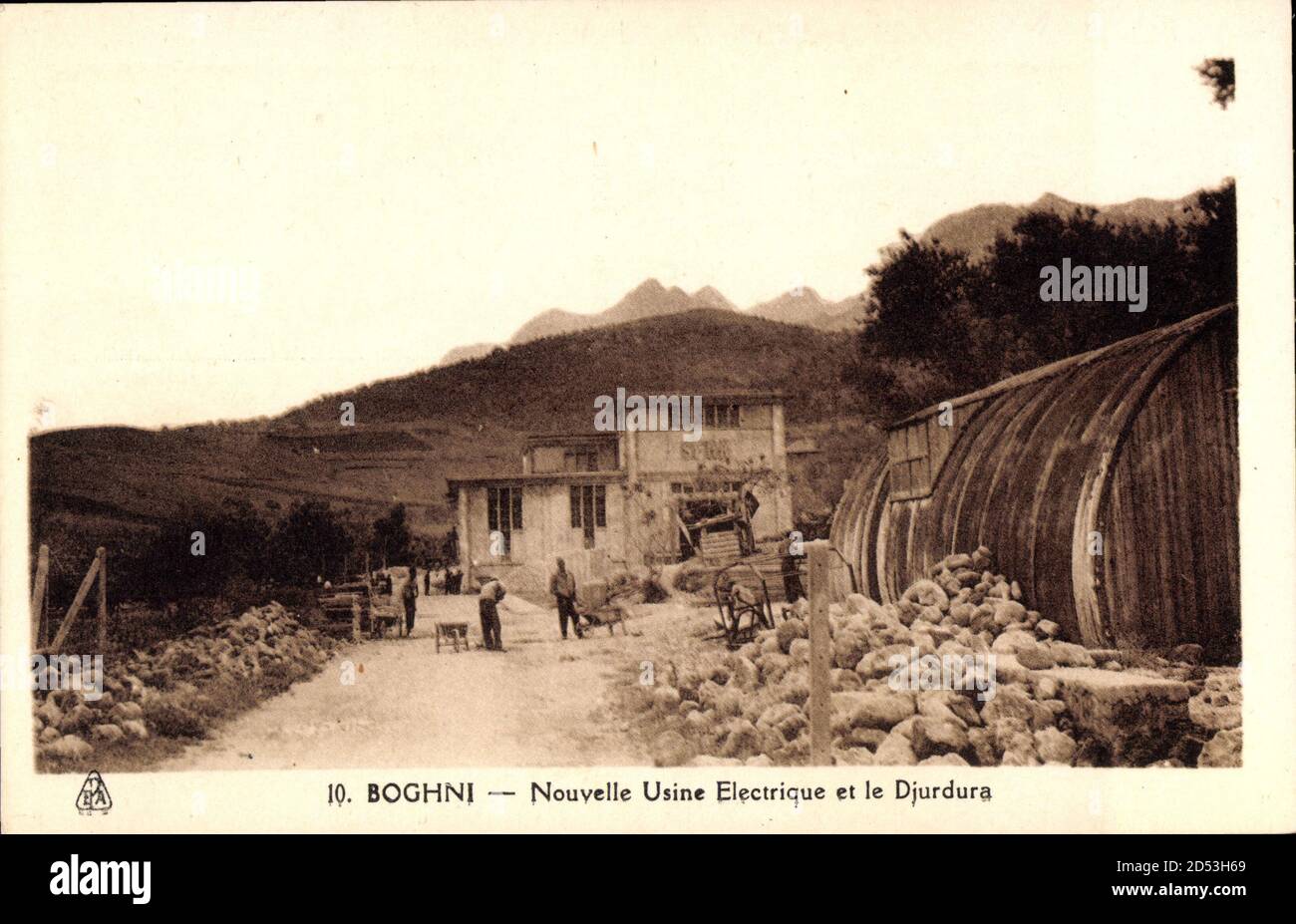 Boghni Algerien, Nouvelle Usine Electrique et le Djurdura, Kraftwerk ...