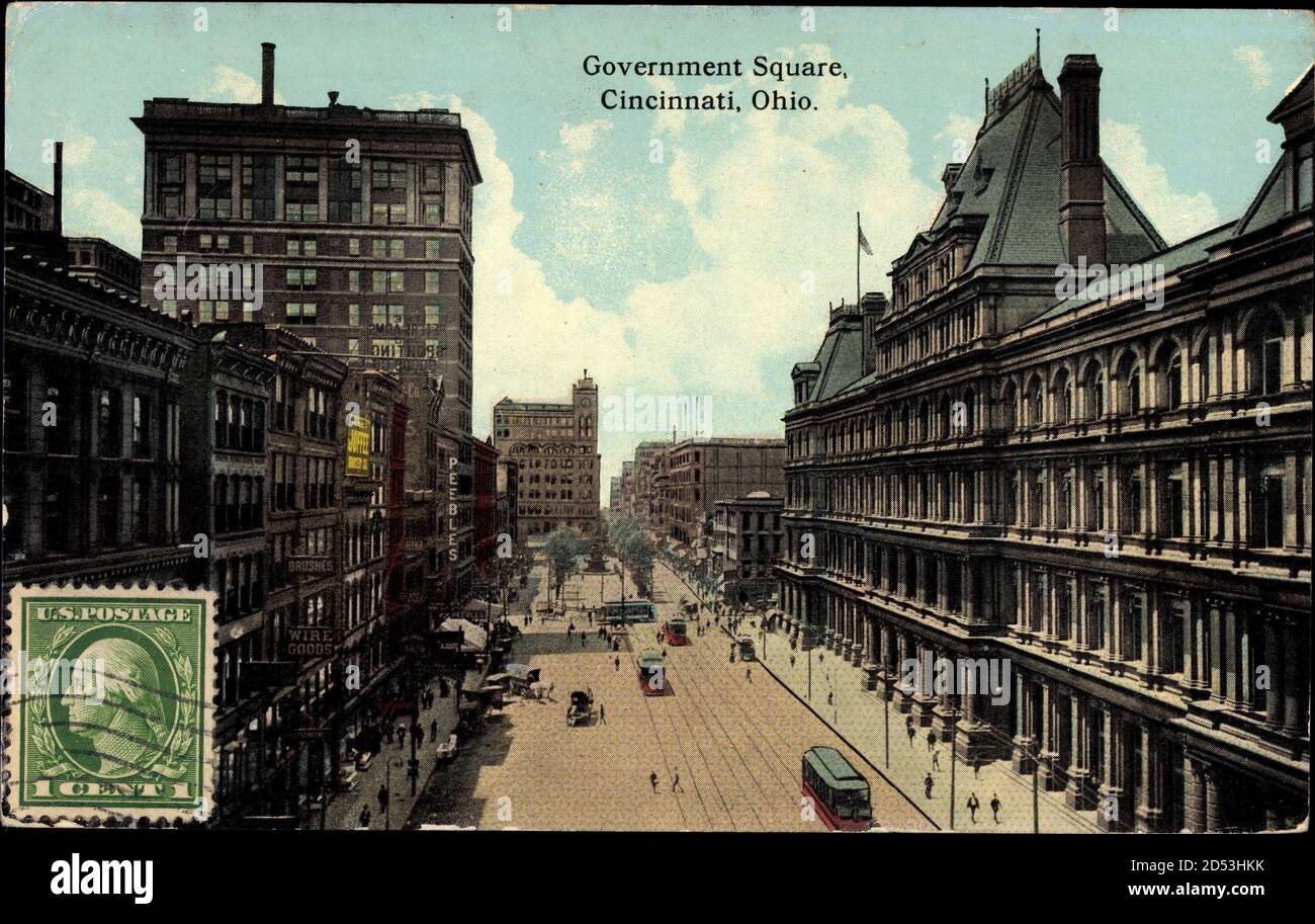 Cincinnati Ohio USA, Government Square, Regierungsplatz | usage ...