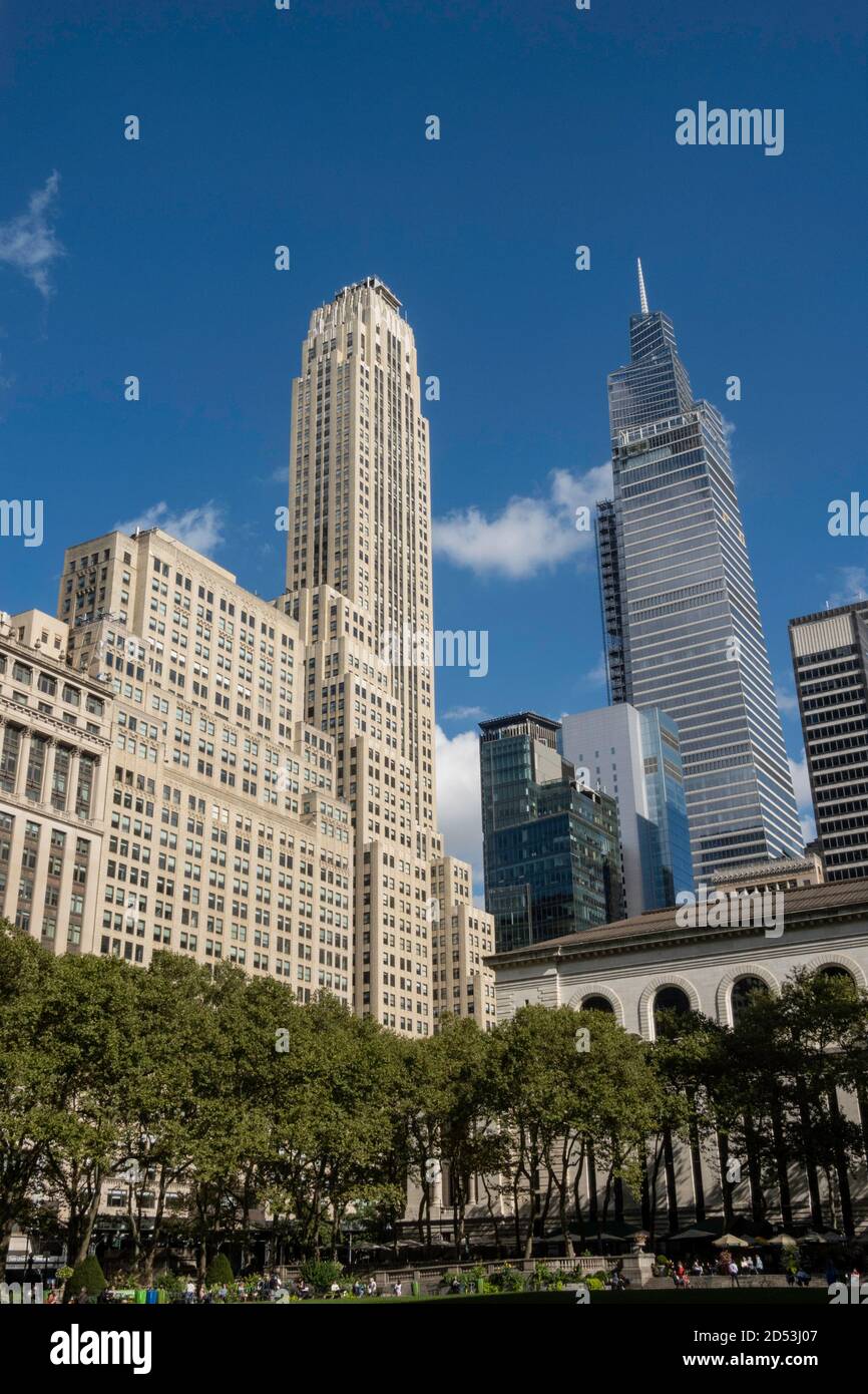 Office Buildings on 42nd Street as seen from Bryant Park, 2021, NYC ...
