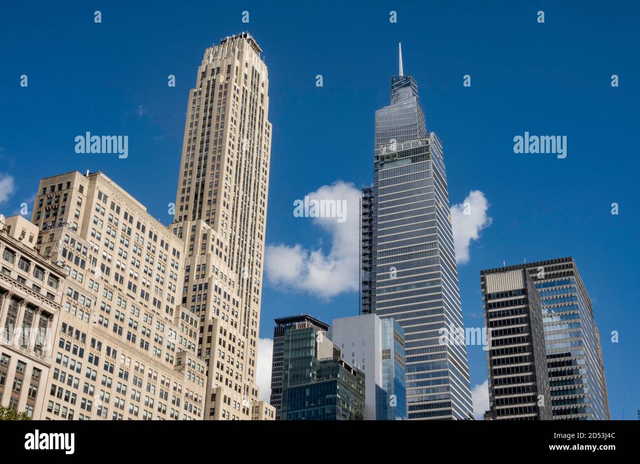 Office Buildings on 42nd Street as seen from Bryant Park, 2021, NYC ...