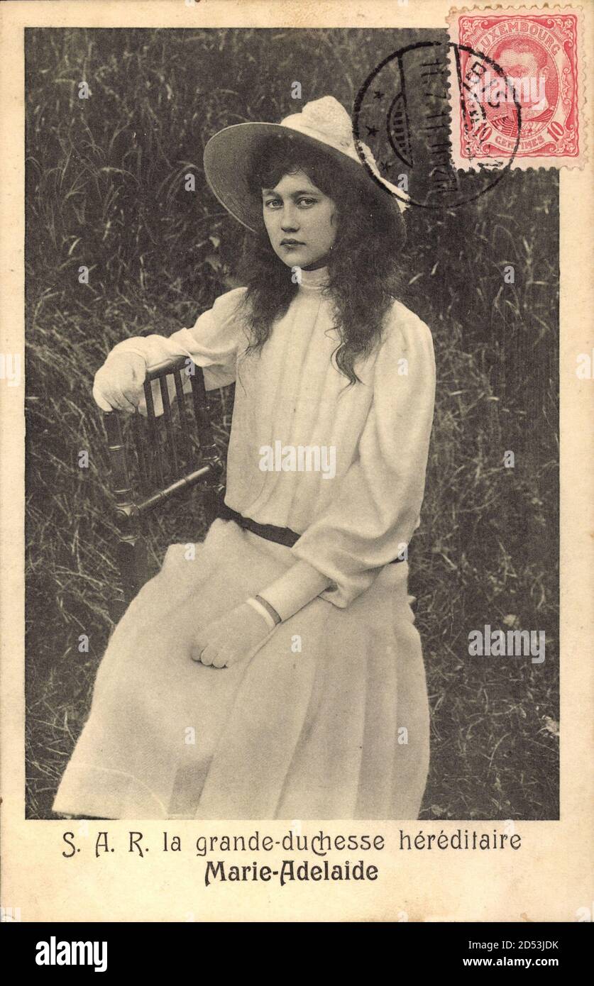 S.A.R. la grande duchesse héréditaire Marie Adelaide, Erbgroßherzogin ...