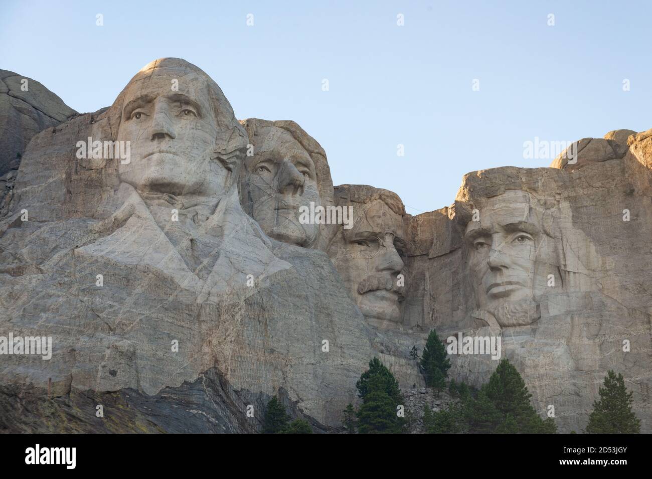 Mount Rushmore National Memorial. A massive sculpture carved into Mount ...