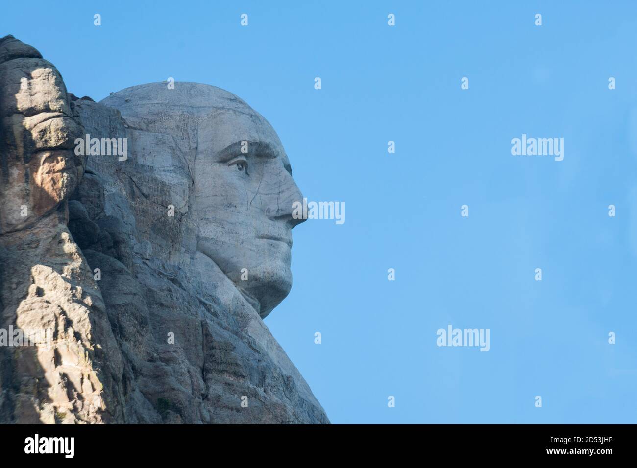 Mount Rushmore National Memorial. A massive sculpture carved into Mount ...