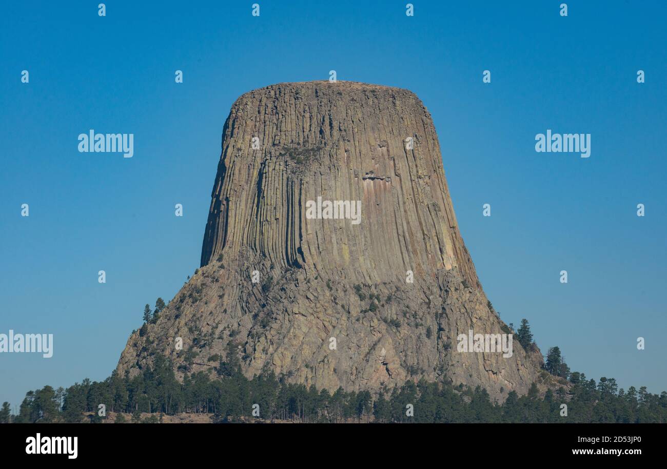 Devils Tower National Monument in the Bear Lodge Ranger District of the ...