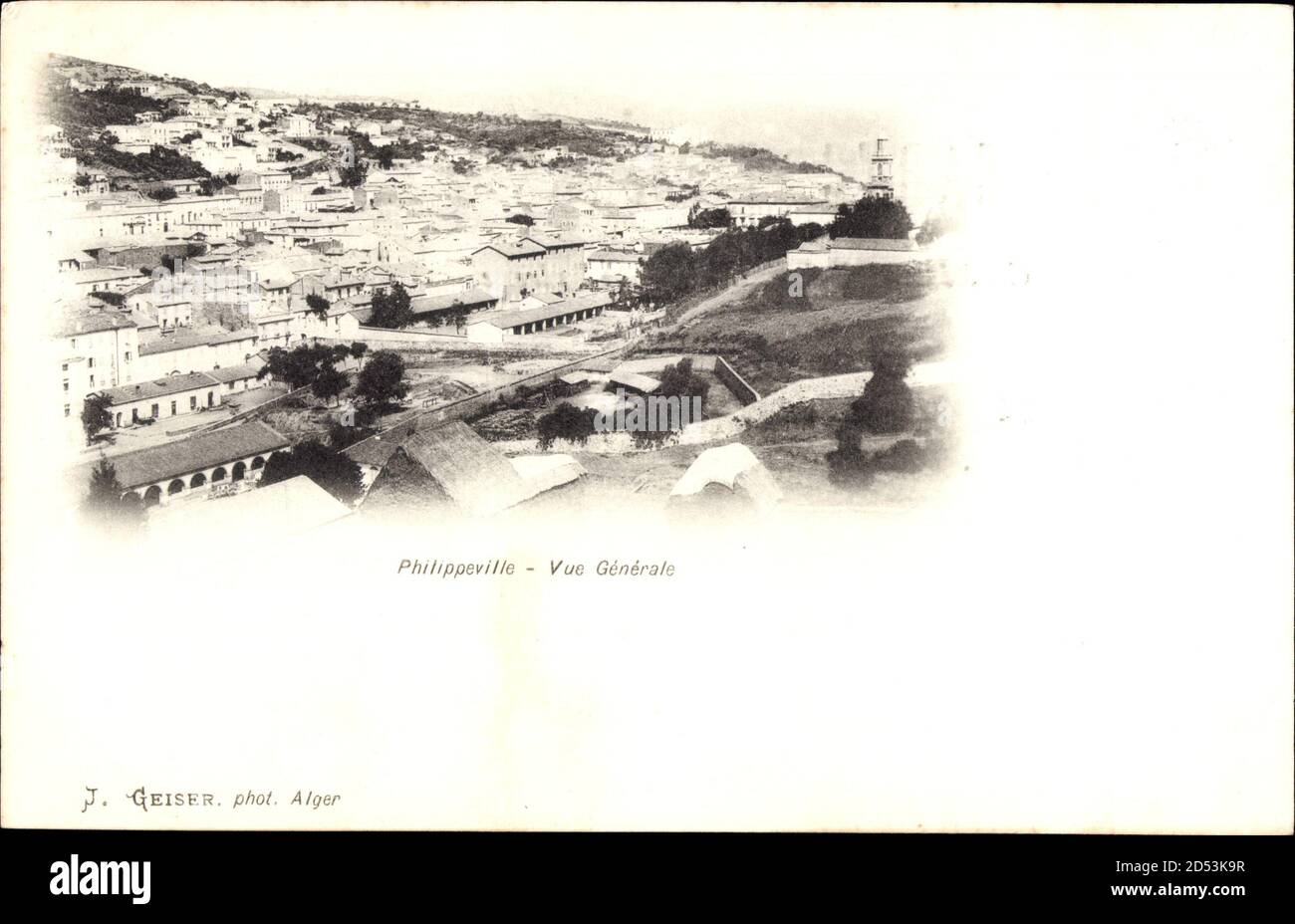 Philippeville Algerien, Vue generale, Blick auf den Ort, Häuser | usage ...
