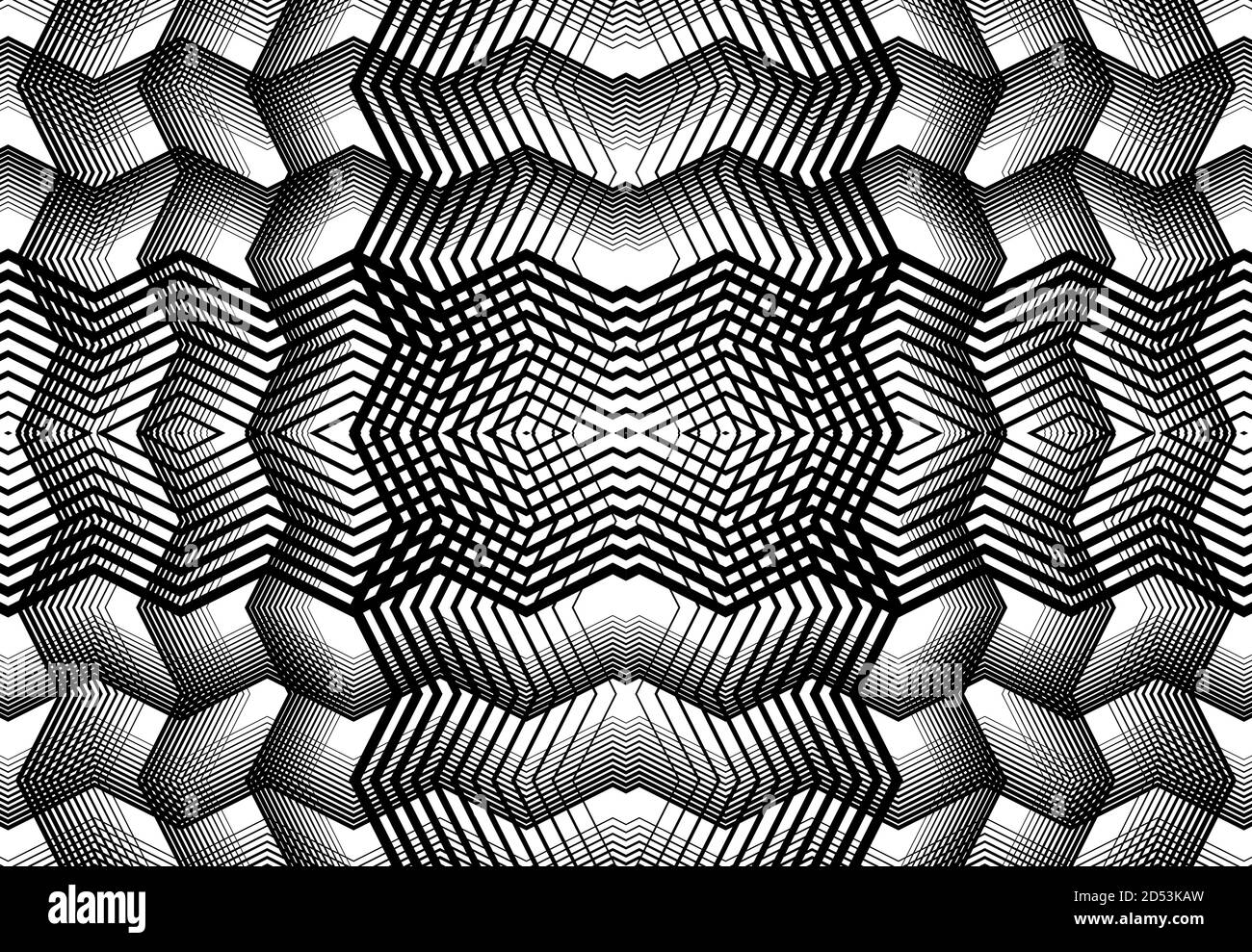 repeatable and tileable grid, mesh of zig-zag, criss-cross and wavy ...