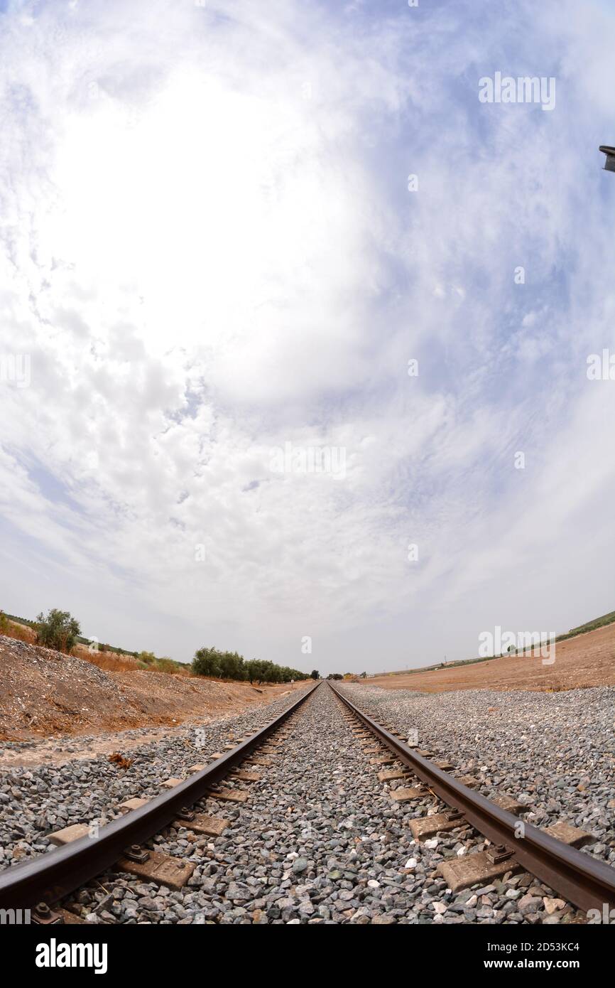 Train Rail Road Stock Photo - Alamy