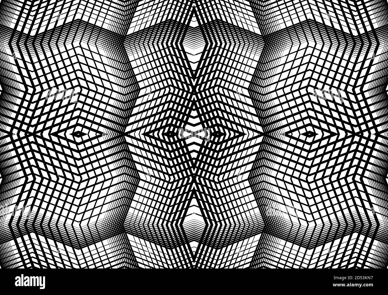 repeatable and tileable grid, mesh of zig-zag, criss-cross and wavy ...